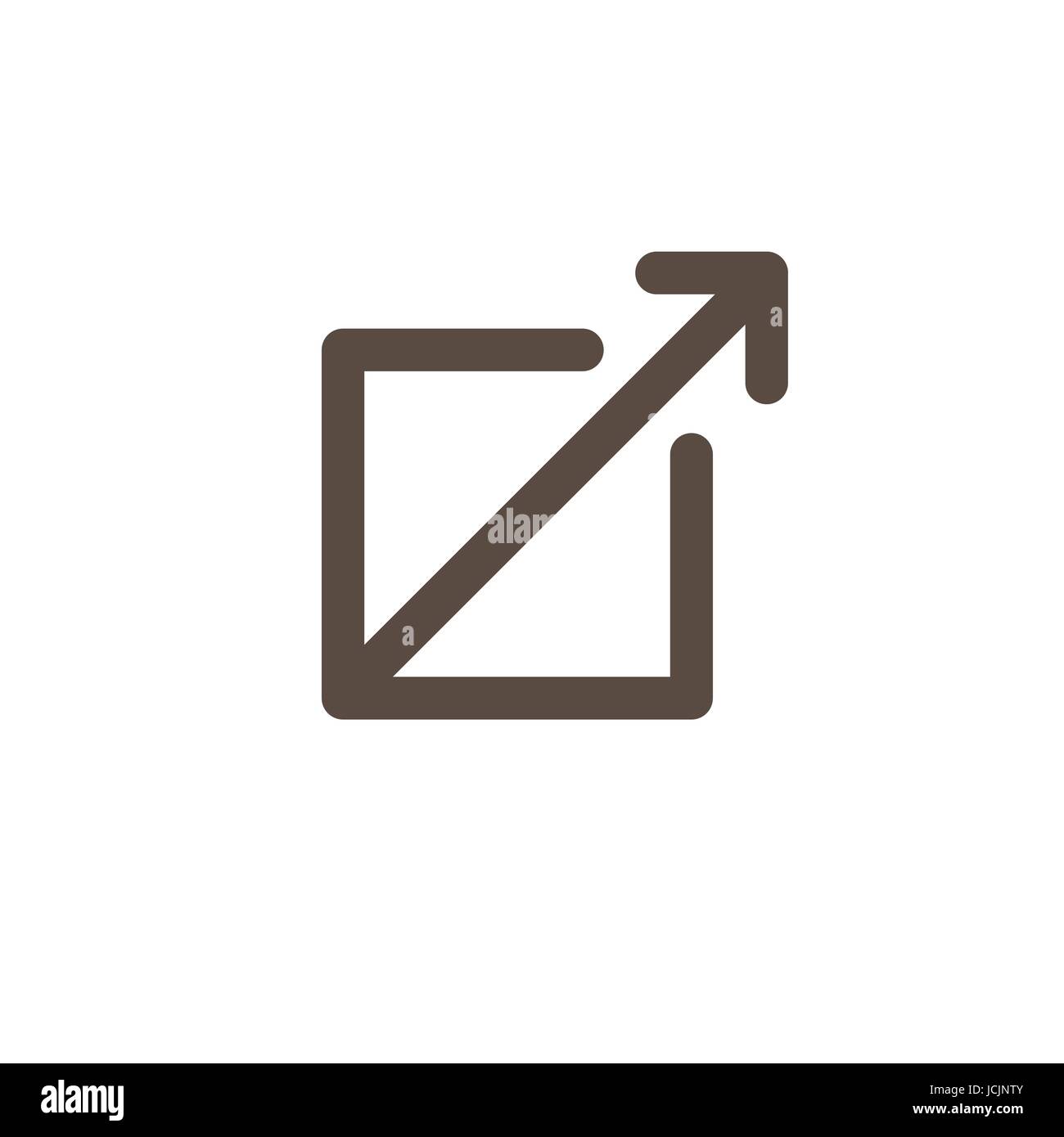 External Link Icon with arrow - external website link Stock Vector ...