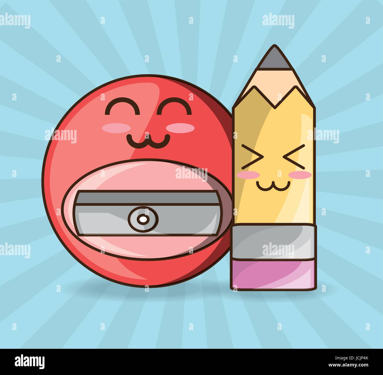 kawaii icons school tools to study education Stock Vector Image & Art ...