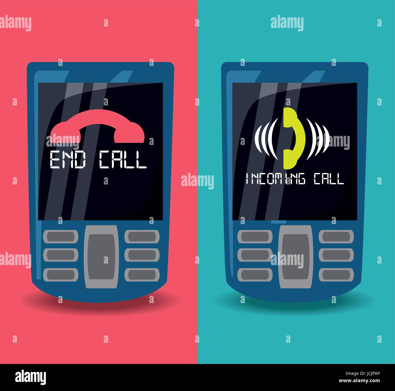 End call Stock Vector Images - Alamy