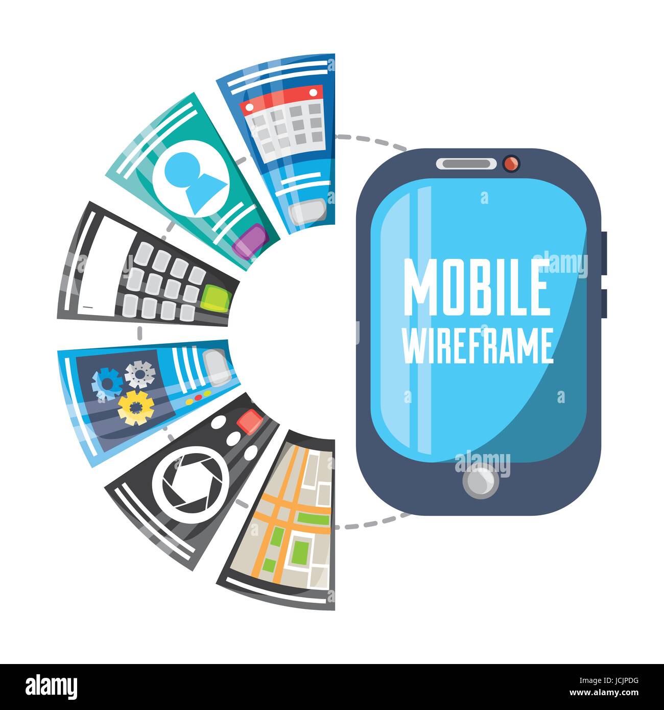 smartphone with different electronic tools Stock Vector Image & Art - Alamy