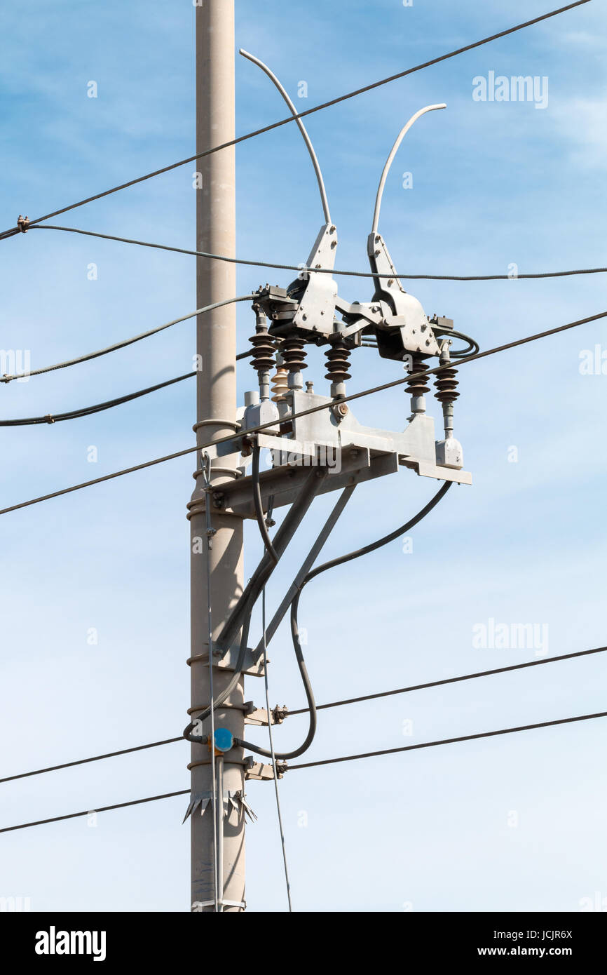 Train station network cable Stock Photo - Alamy