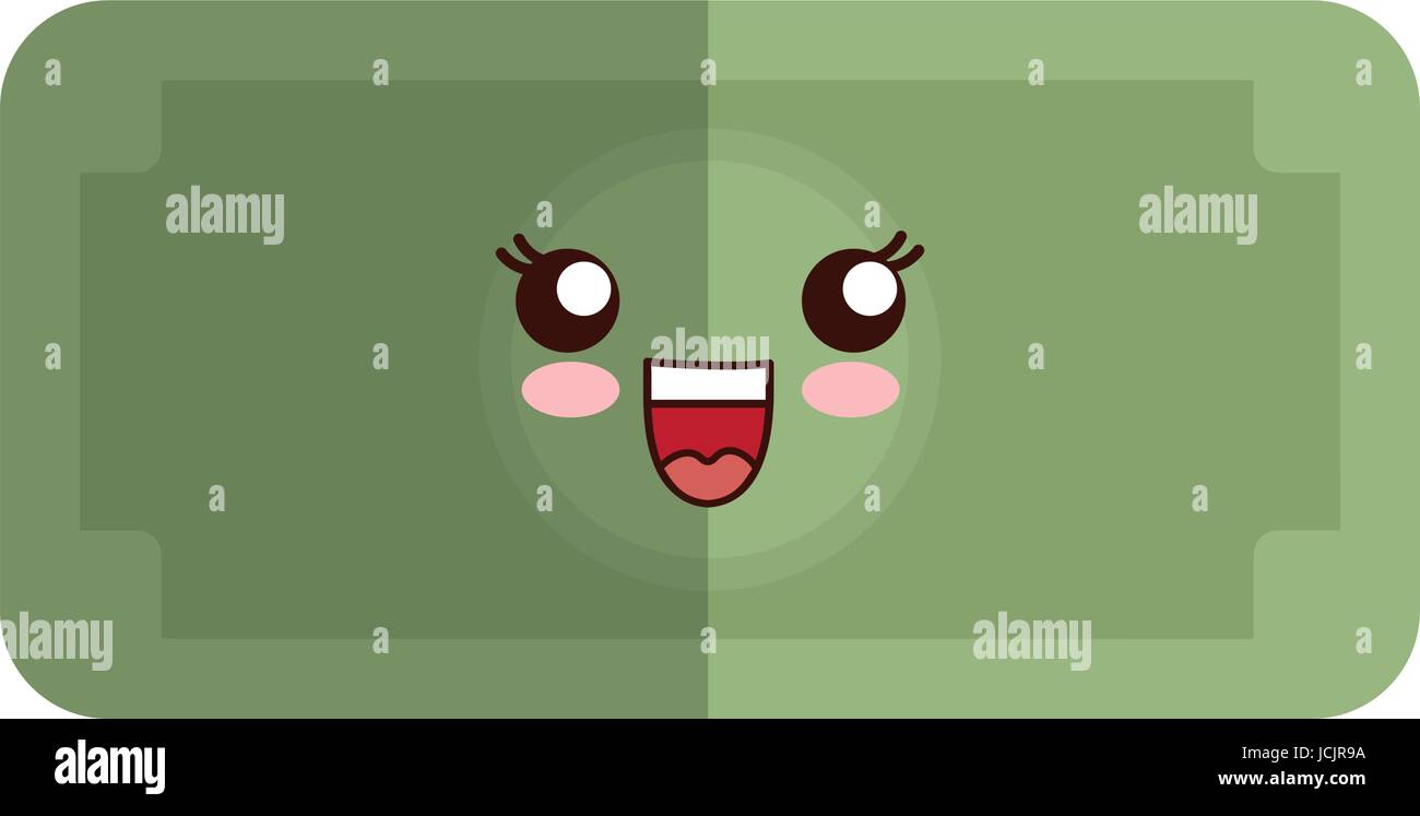 kawaii money bill icon Stock Vector Image & Art - Alamy