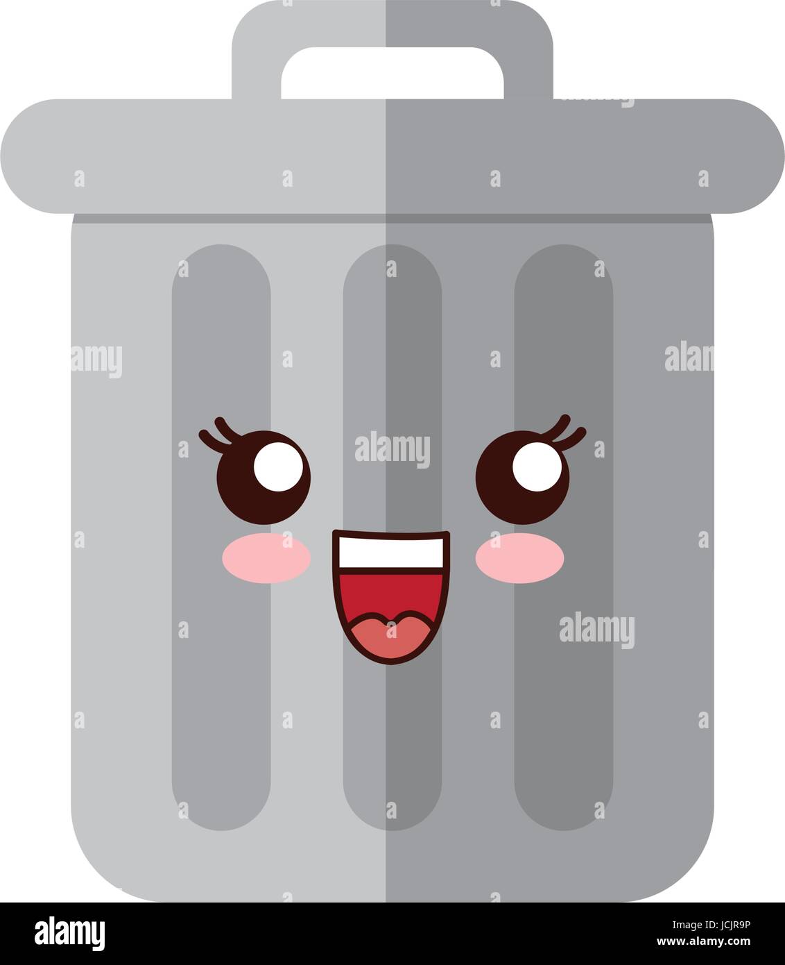 kawaii trash bucket icon Stock Vector Image & Art - Alamy