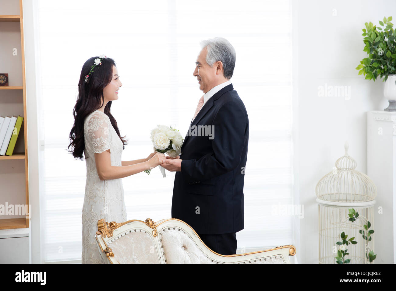 Father standing and looking up hi-res stock photography and images - Alamy