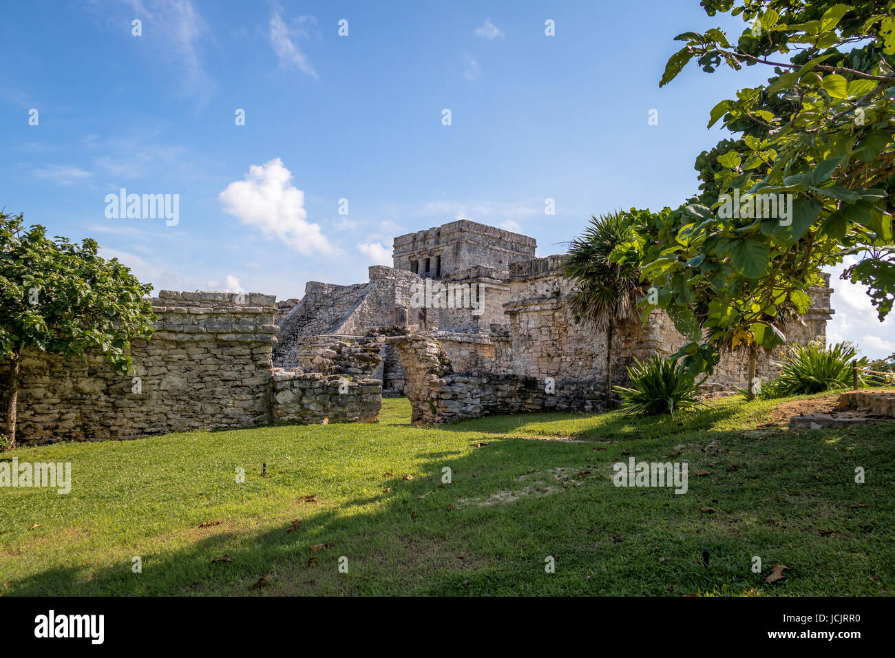 El Castillo (The Castle) - Mayan Ruins of Tulum, Mexico Stock Photo - Alamy