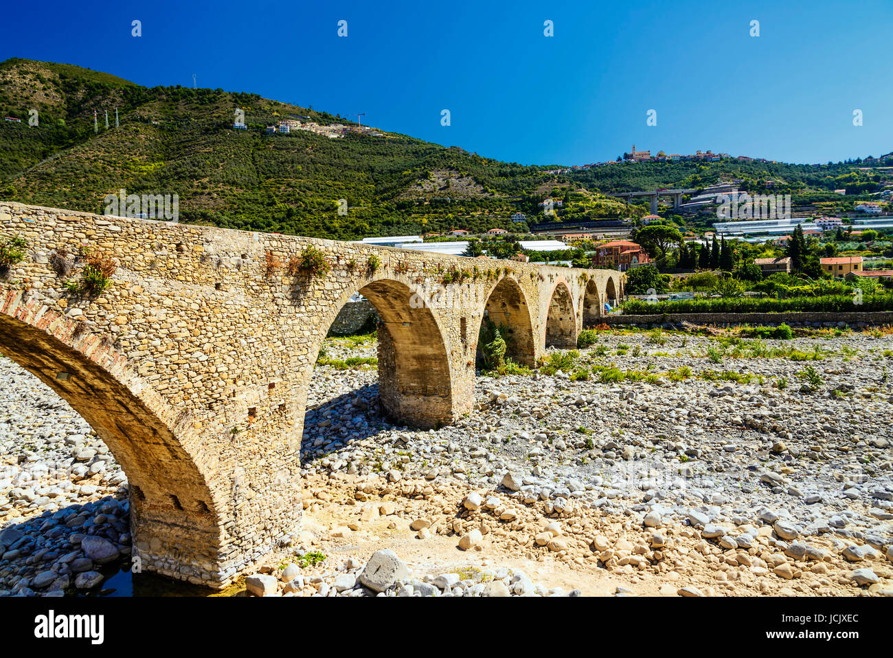 bridge and river Stock Photo - Alamy