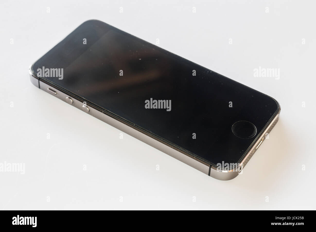 Beautiful metal smartphone isolated on white background, stock photo ...