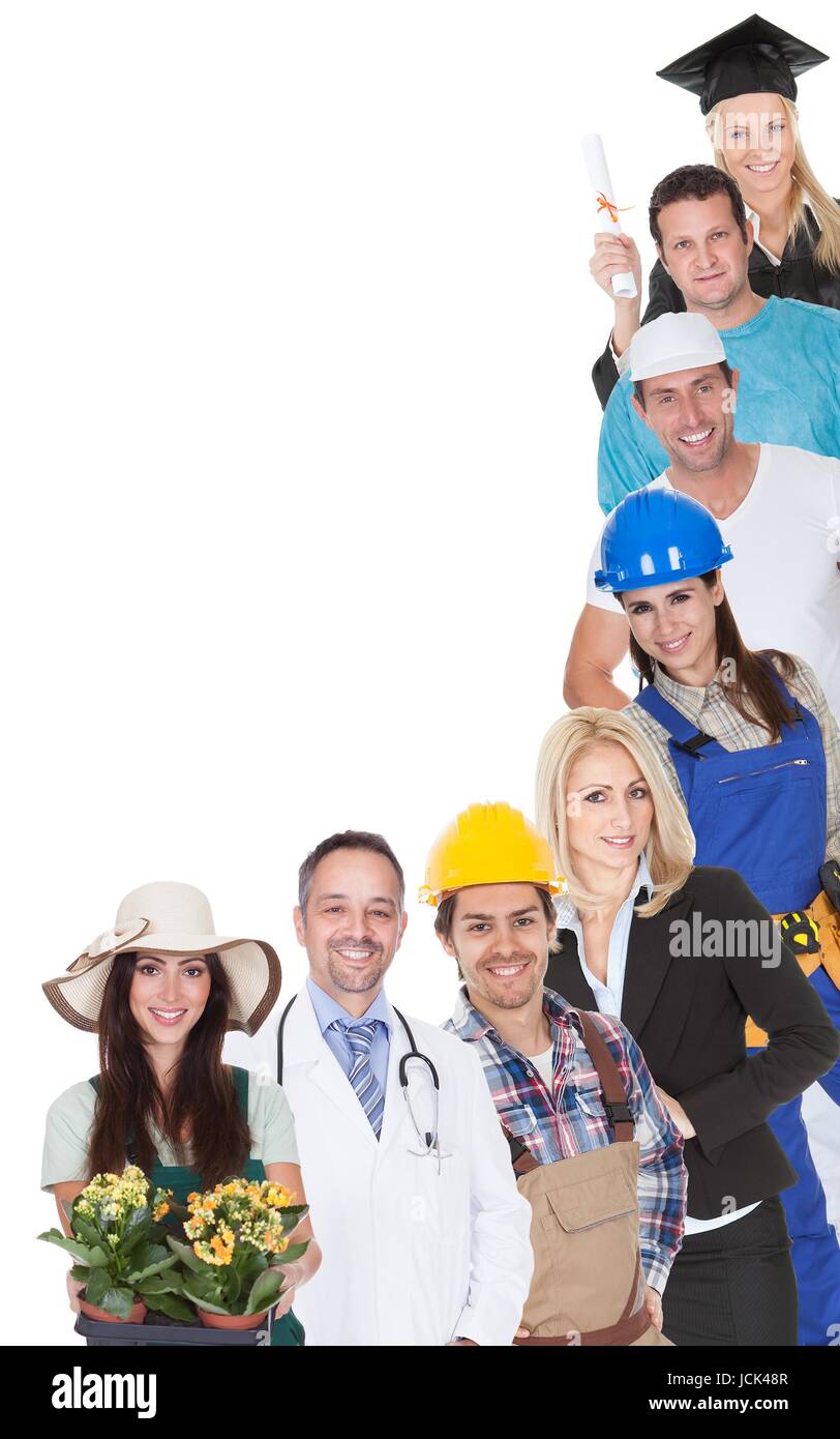 Diverse group workers professions hi-res stock photography and images ...