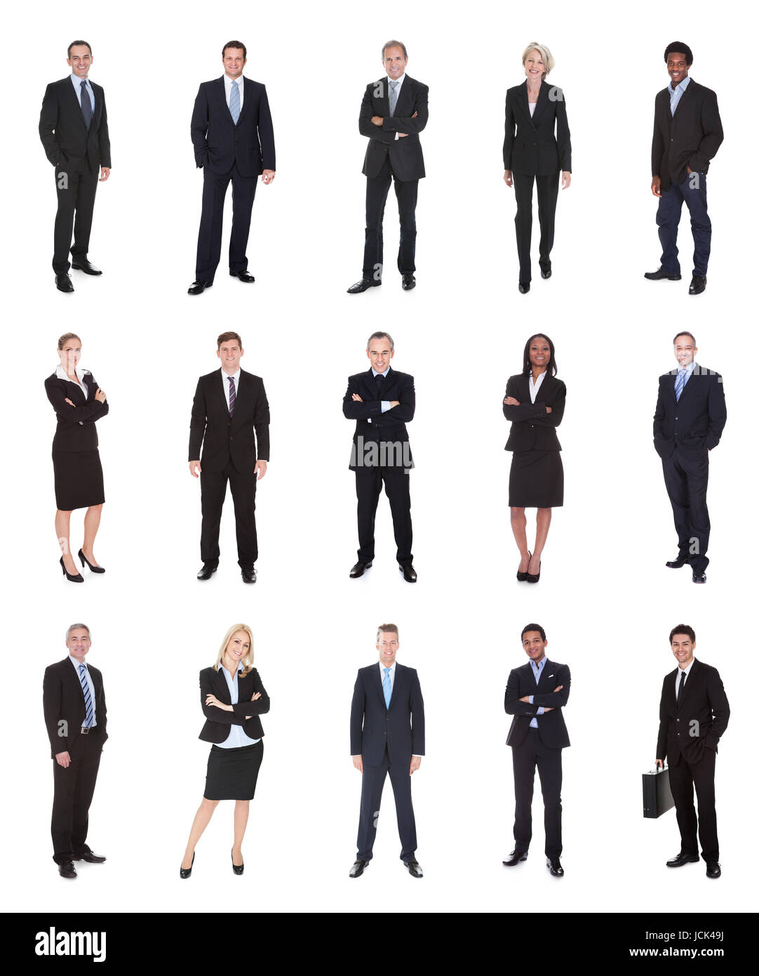 Business people, managers, executives. Isolated on white background ...