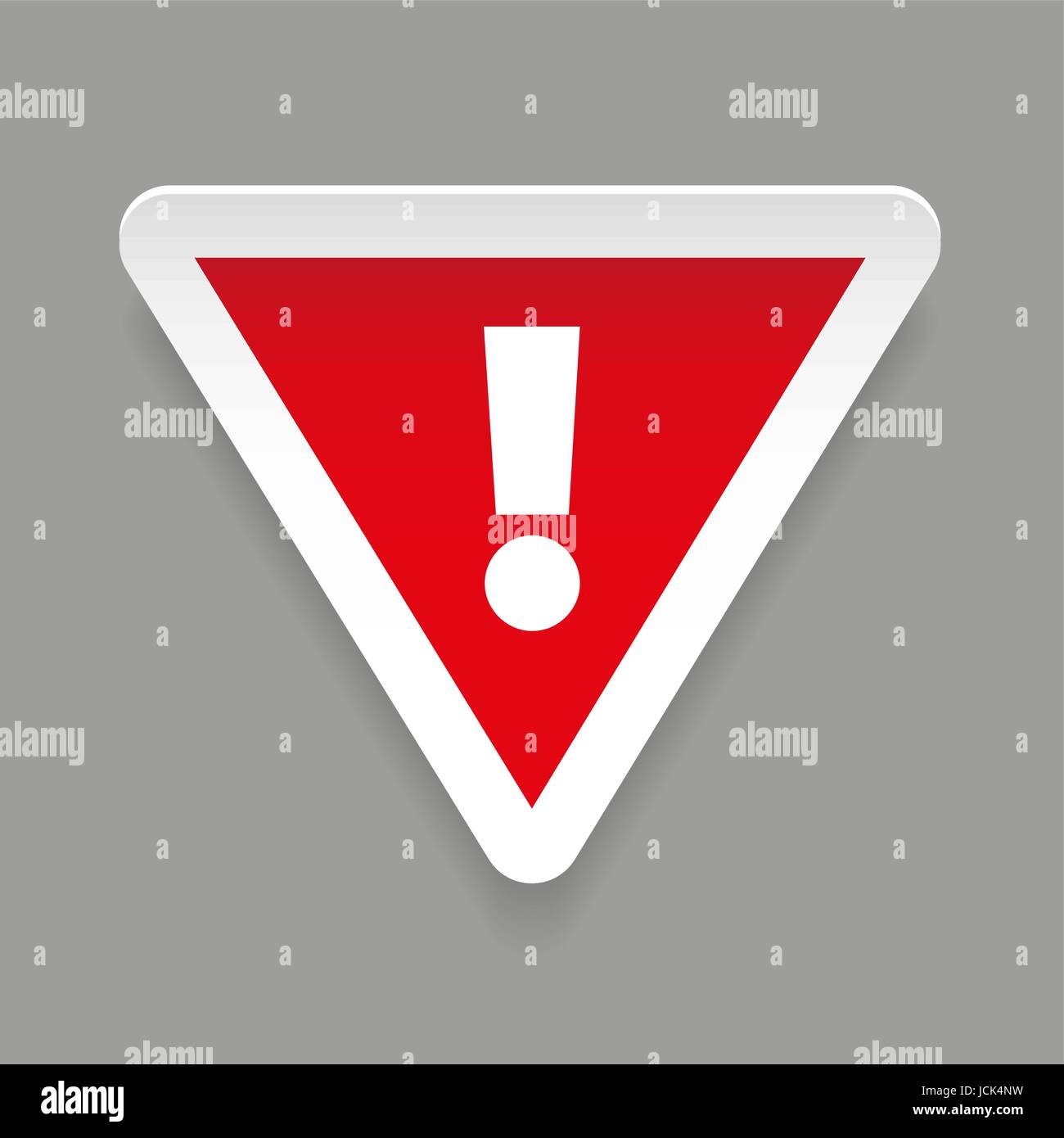 Exclamation mark warning sticker Stock Vector Image & Art - Alamy