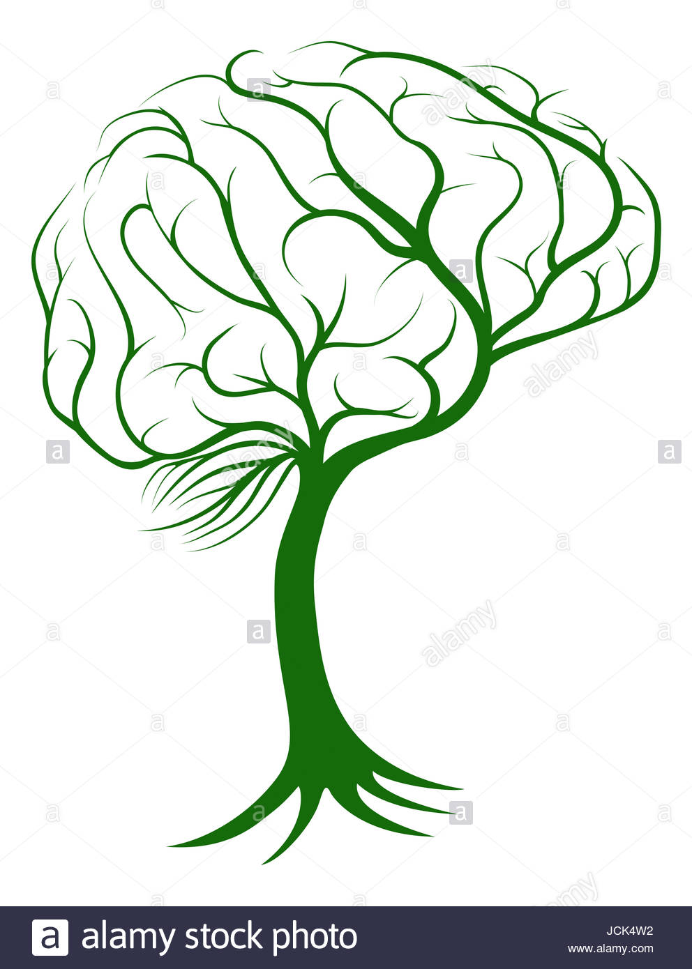 Brain Tree Concept Tree Roots High Resolution Stock Photography and ...
