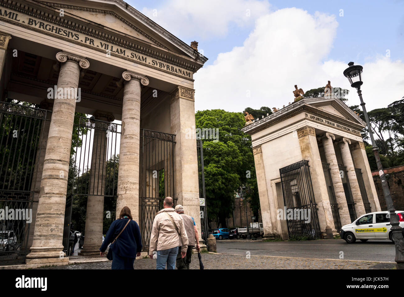 The Villa Borghese in Rome Italy holds the Borghese Collection , a ...