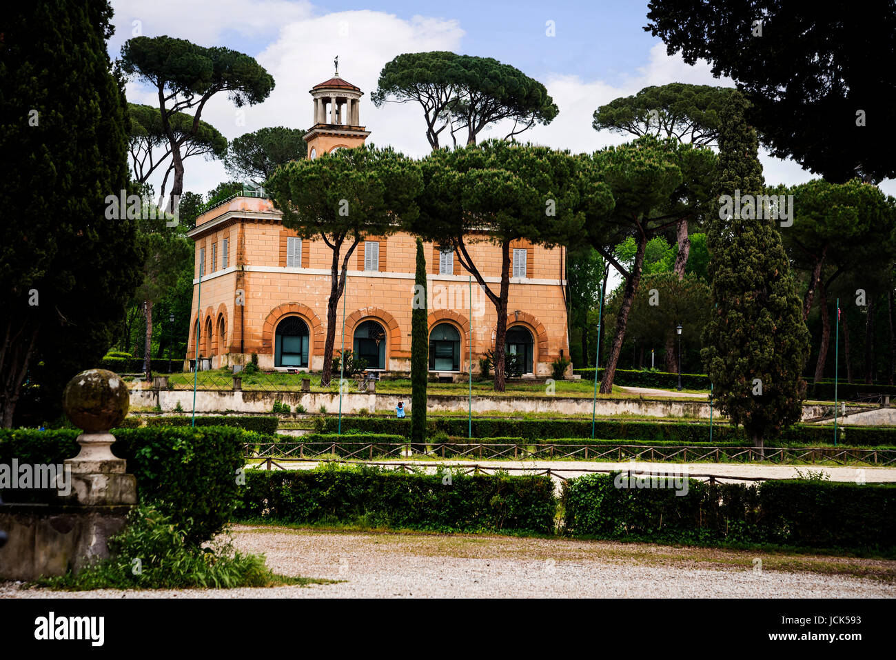 The Villa Borghese in Rome Italy holds the Borghese Collection , a ...
