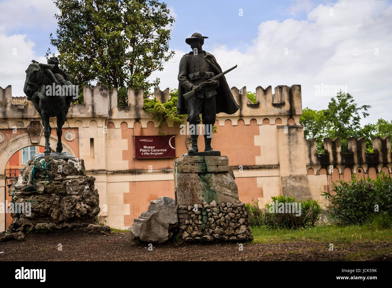 The Villa Borghese in Rome Italy holds the Borghese Collection , a ...