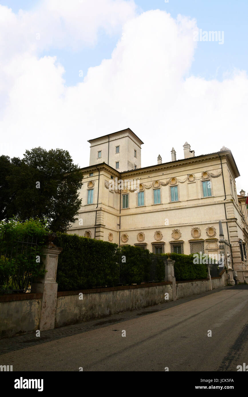 The Villa Borghese in Rome Italy holds the Borghese Collection , a ...