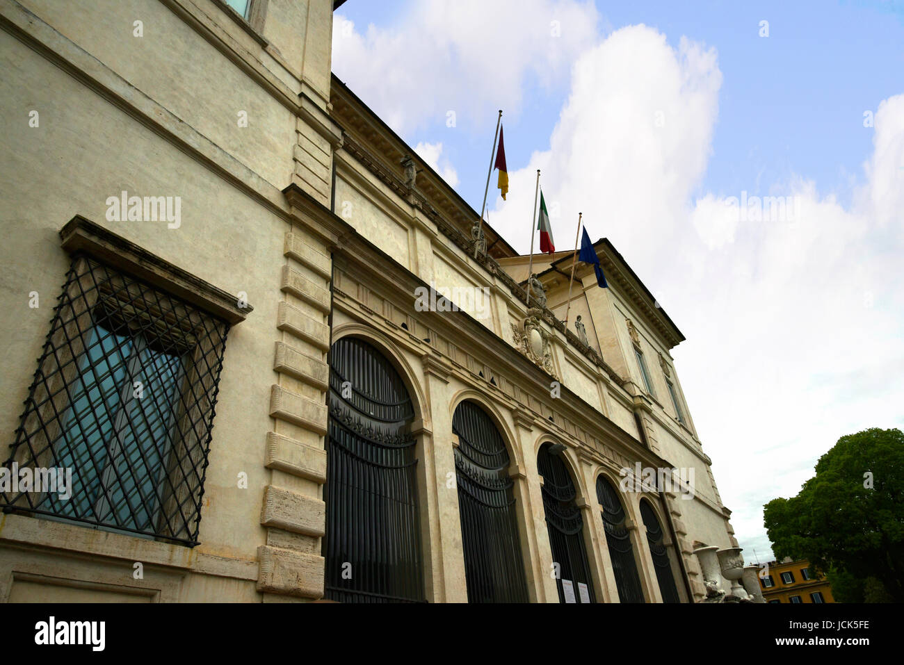 The Villa Borghese in Rome Italy holds the Borghese Collection , a ...