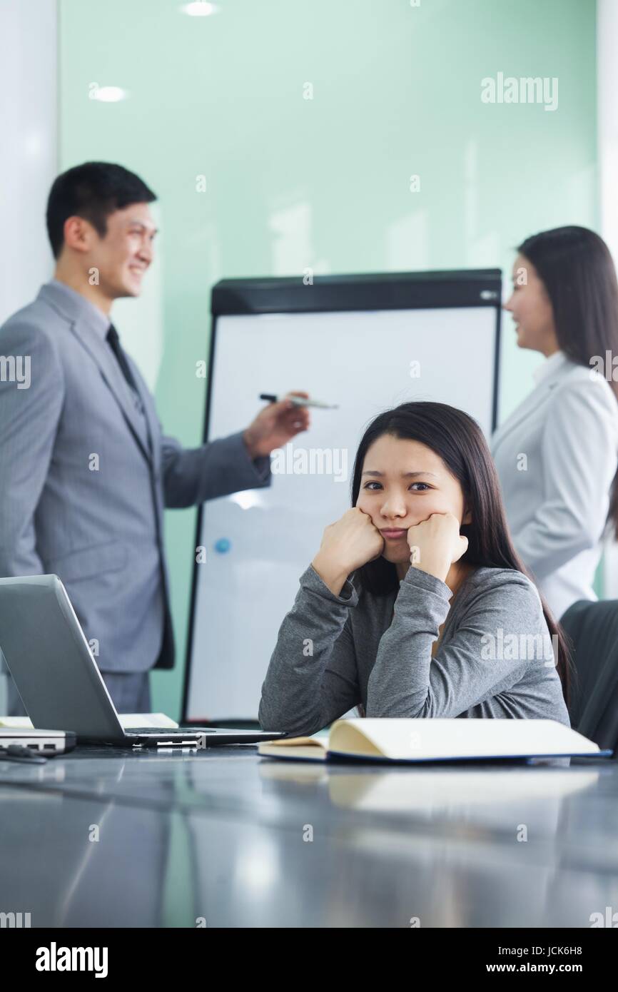 Meeting table laughing sad hi-res stock photography and images - Alamy