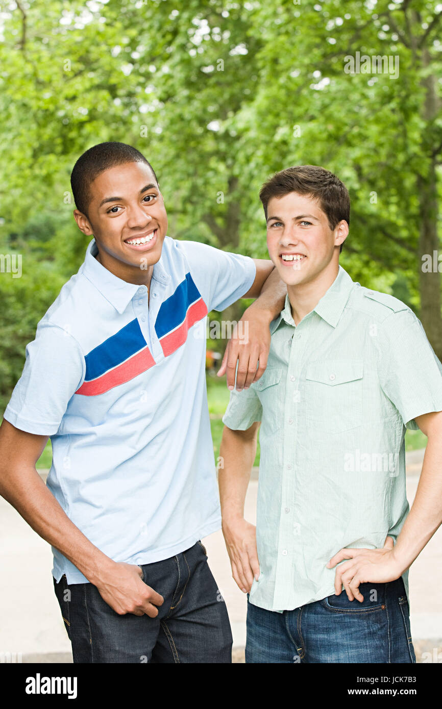 Two young male friends Stock Photo - Alamy