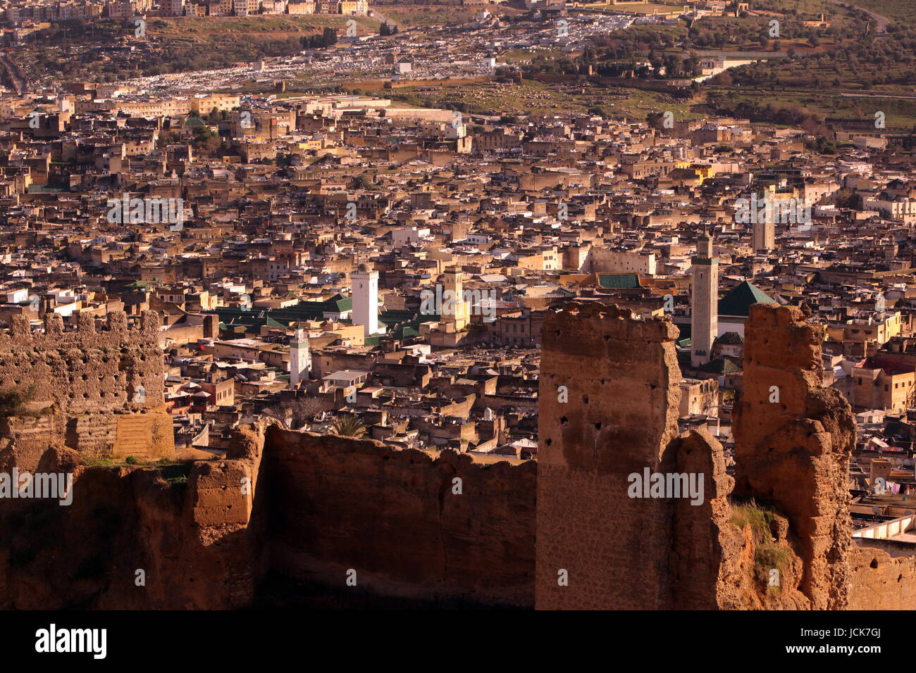 The Medina of old City in the historical Town of Fes in Morocco in ...