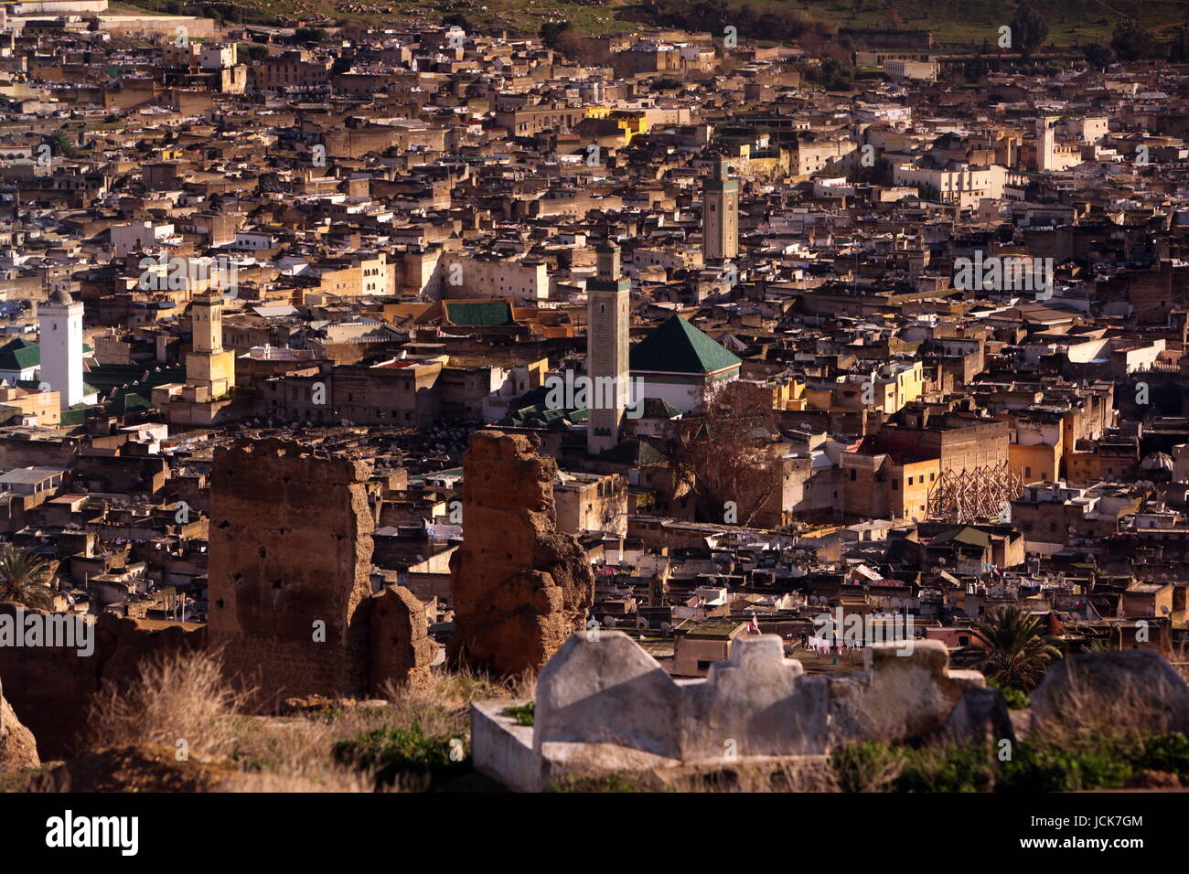 The Medina of old City in the historical Town of Fes in Morocco in ...