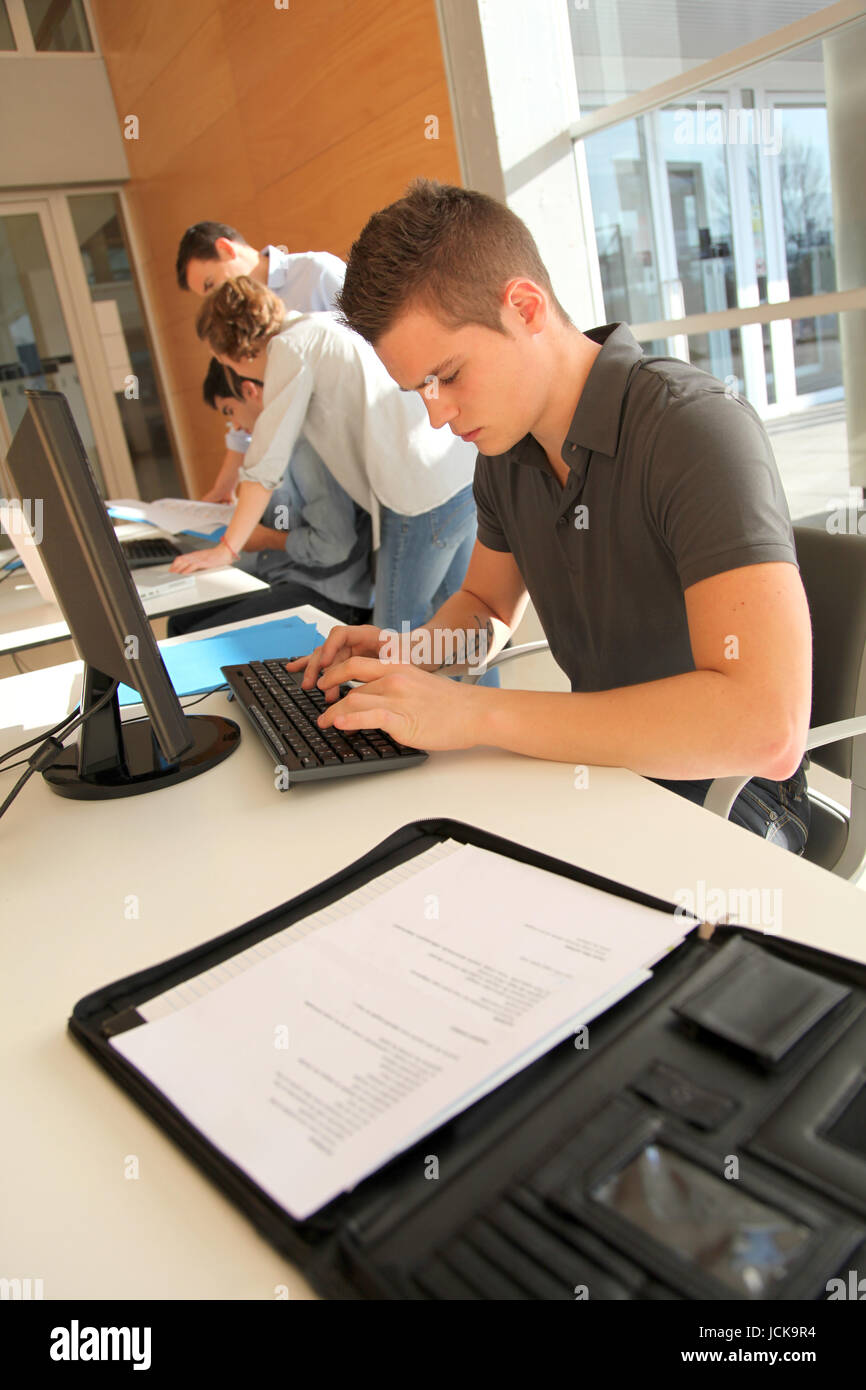Portrait of student in classroom Stock Photo - Alamy