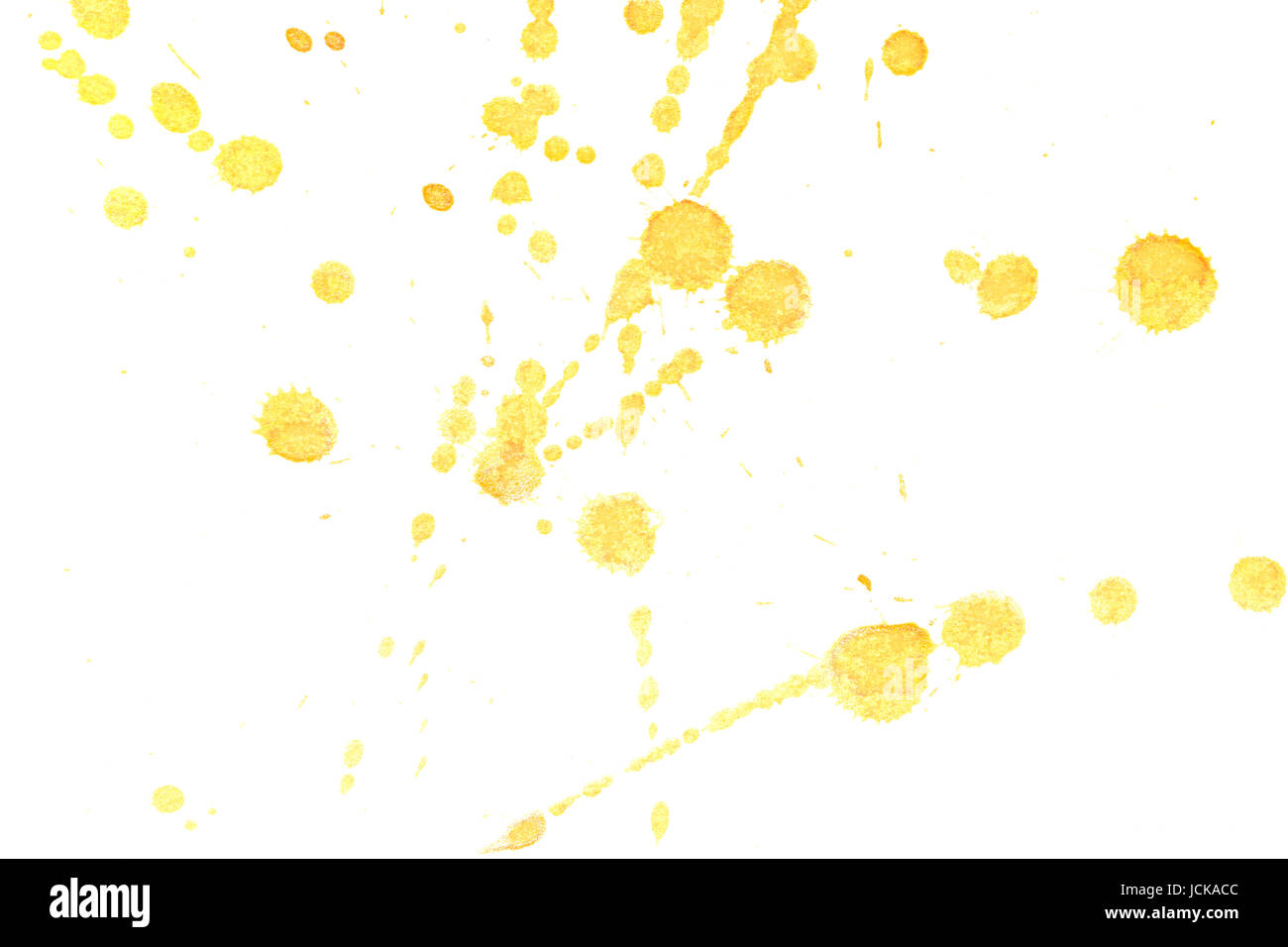 Abstract yellow ink splash. Ink blots. Elements of design. The water ...