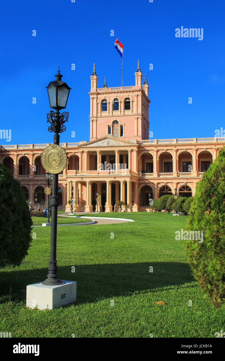 Presidential Palace in Asuncion, Paraguay. It serves as a workplace for ...