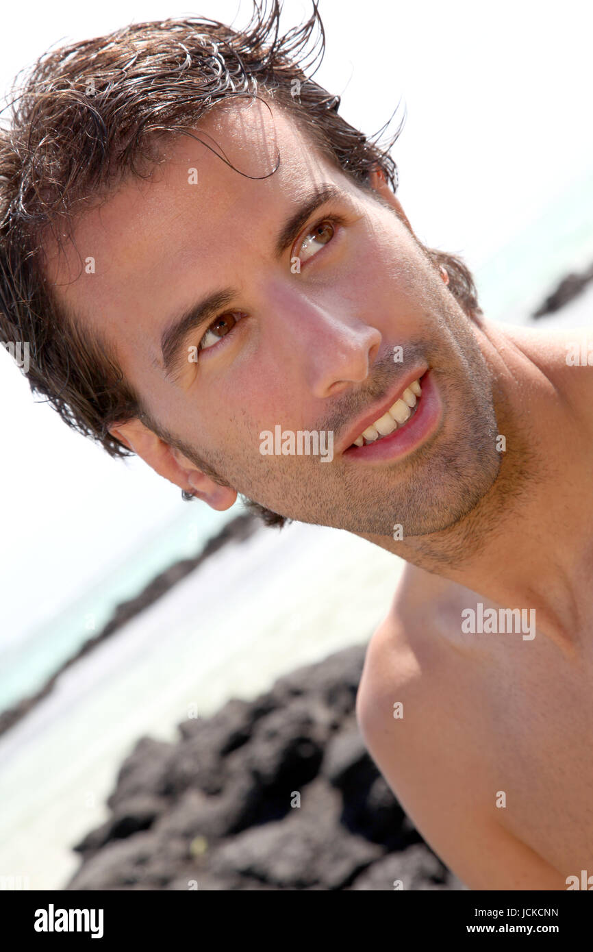 Portrait of attractive man Stock Photo - Alamy
