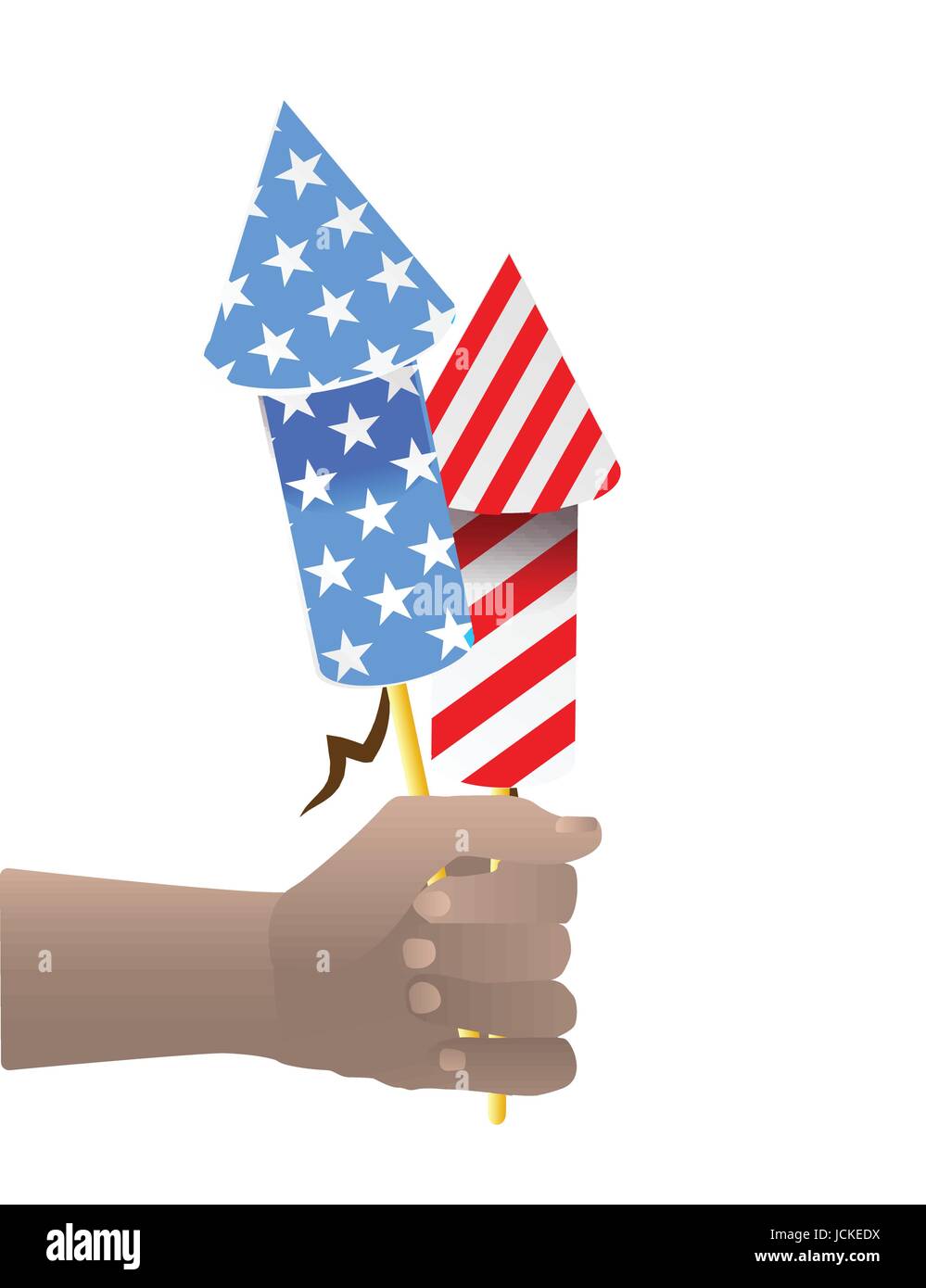 Fourth of july people fireworks Cut Out Stock Images & Pictures - Alamy