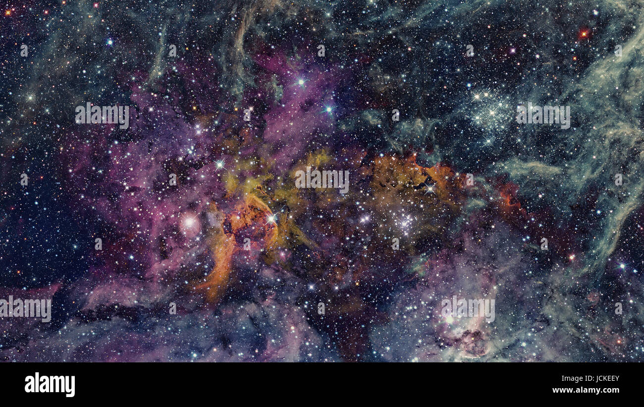 Open space filled with stars, nebulae and galaxies. Elements of this ...