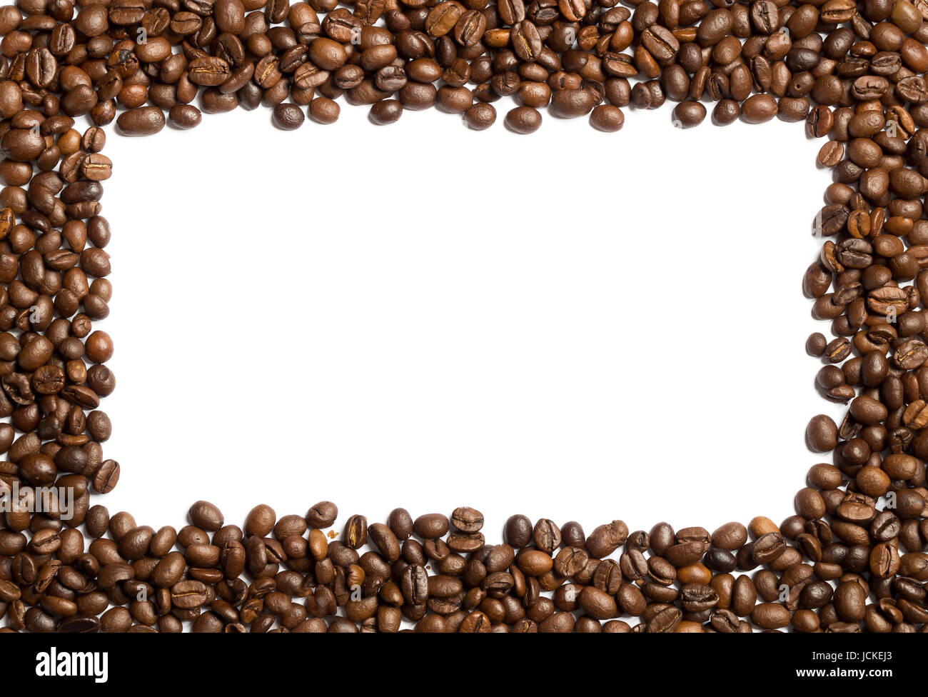 Coffee beans on a white background Stock Photo - Alamy