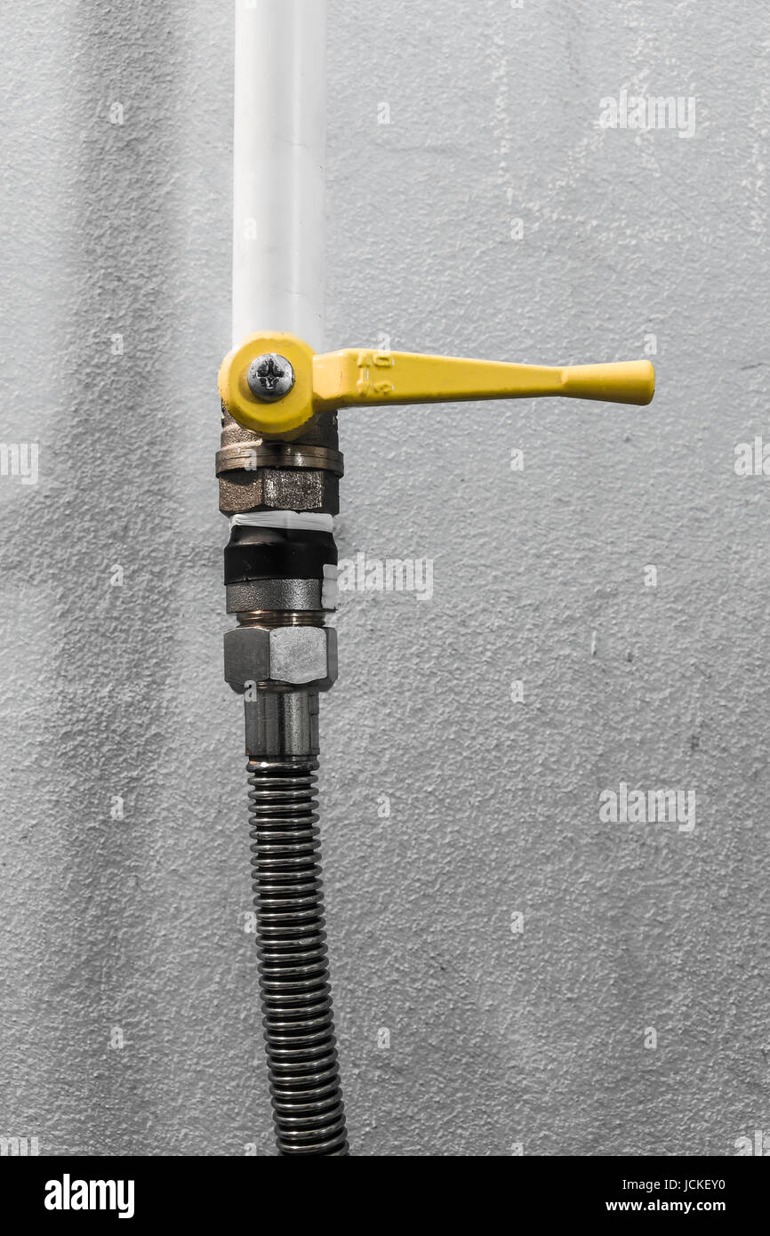 gas supply valve closeup Stock Photo - Alamy