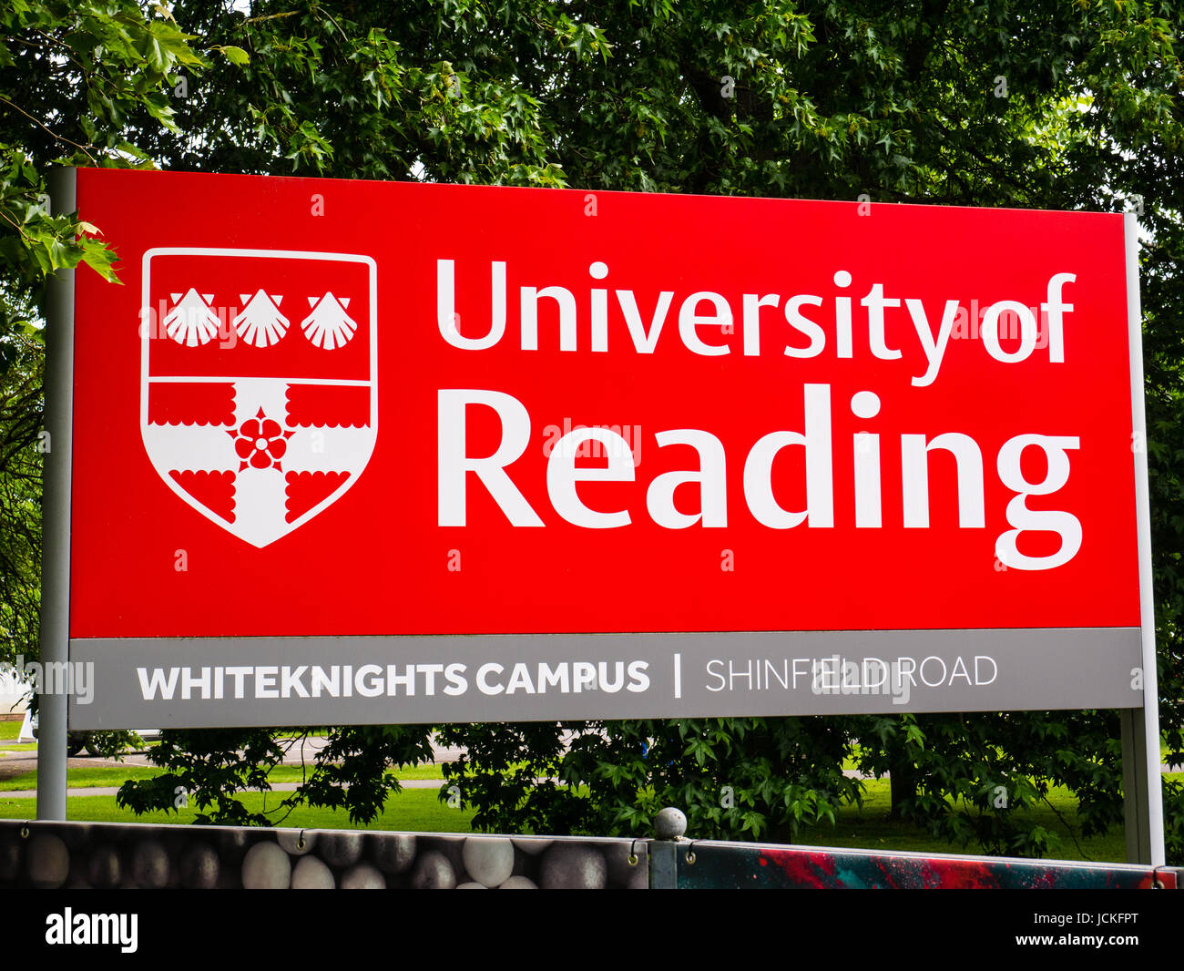 Reading University Sign, Whiteknights Campus, Reading, Berkshire ...