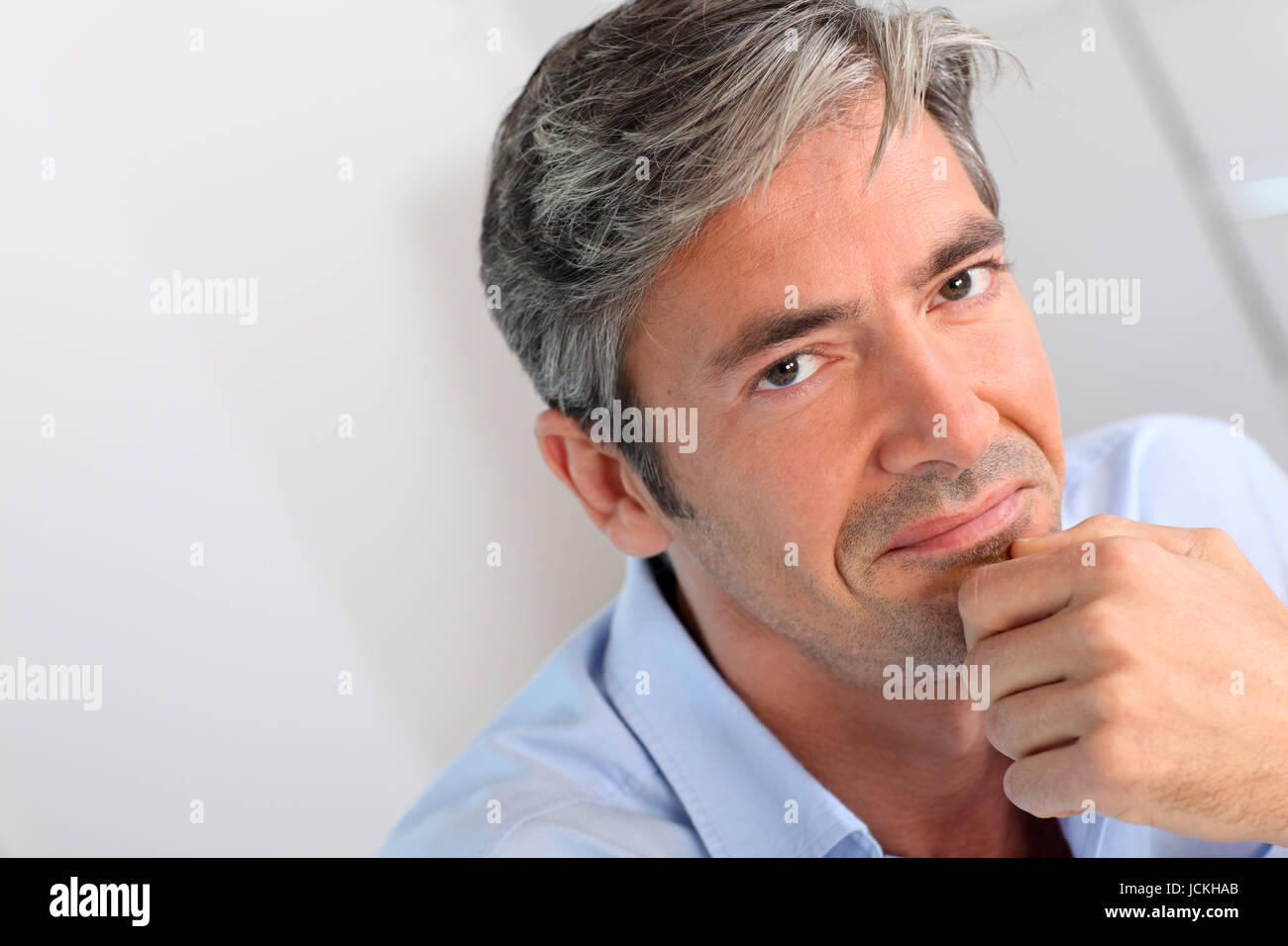 Portrait of handsome 40-year-old man Stock Photo - Alamy