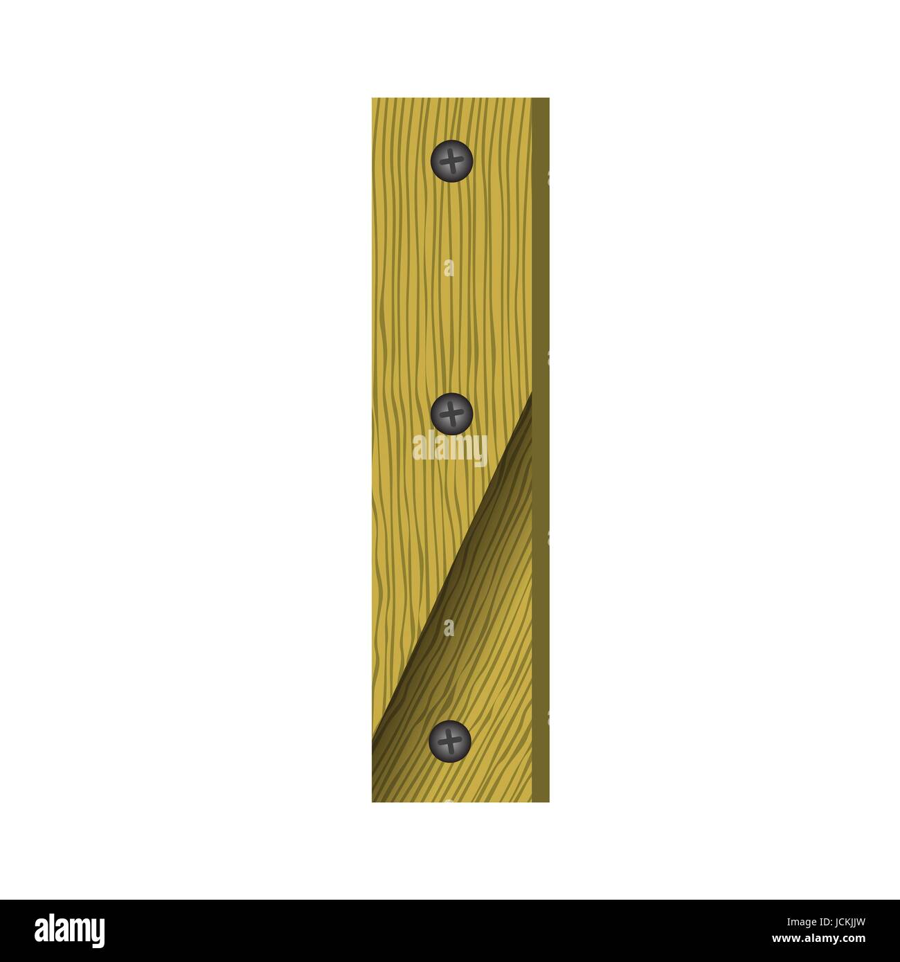 colorful illustration with wood letter I on a white background Stock ...