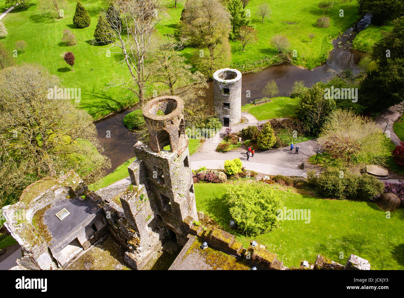 Overhead aerial view of Blarney Castle, Ireland Stock Photo - Alamy