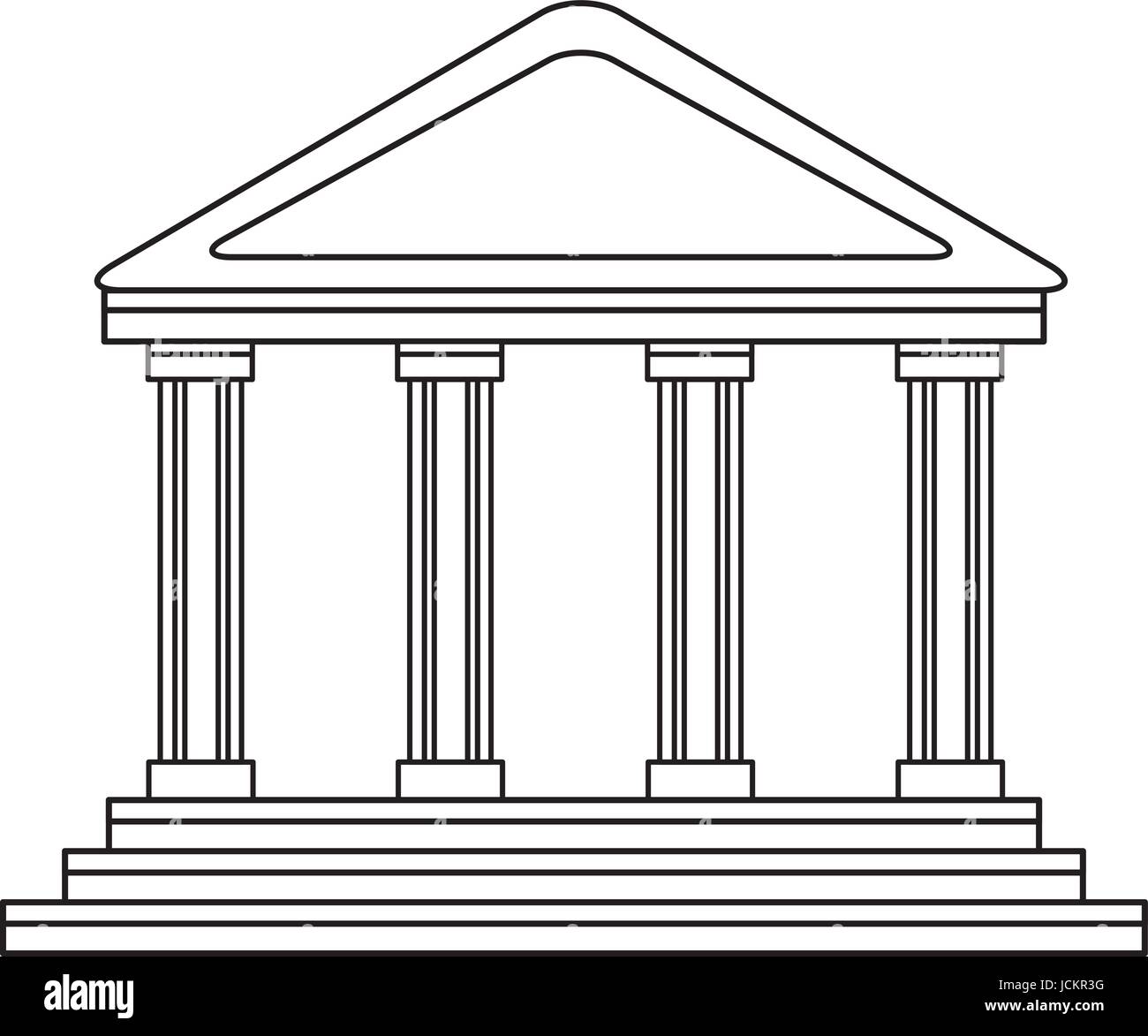 Bank in greek style Stock Vector Images - Alamy