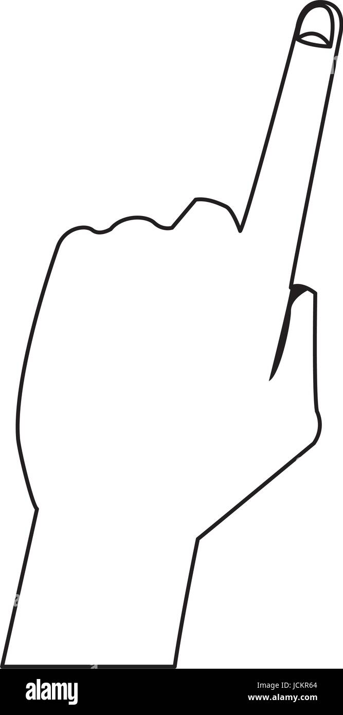 finger pointing male hand gesture Stock Vector Image & Art - Alamy