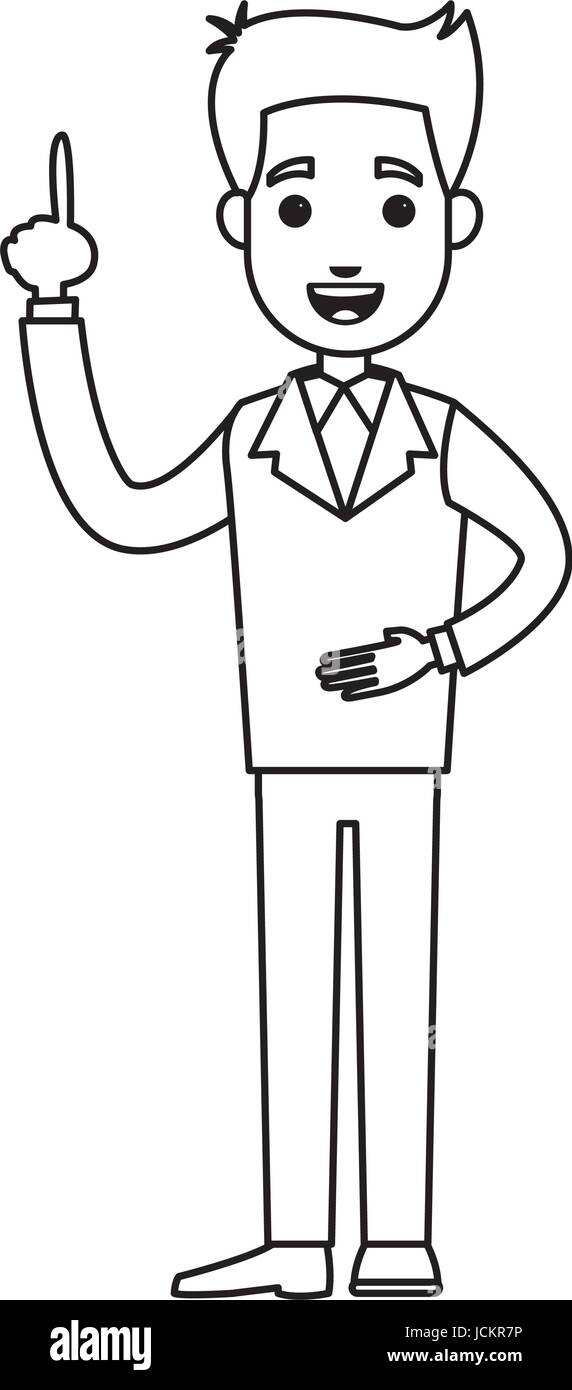 cartoon man standing character business people Stock Vector Image & Art ...