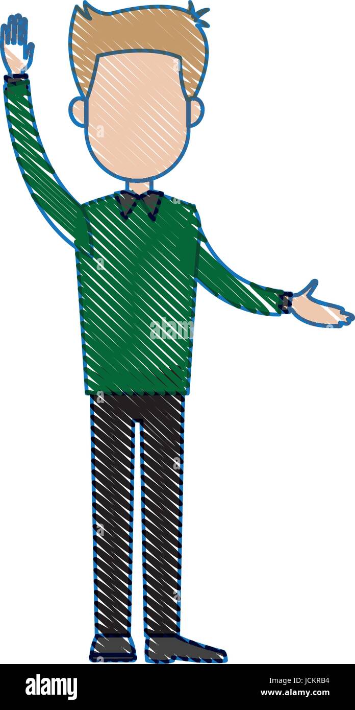 cartoon man standing character business people Stock Vector Image & Art ...