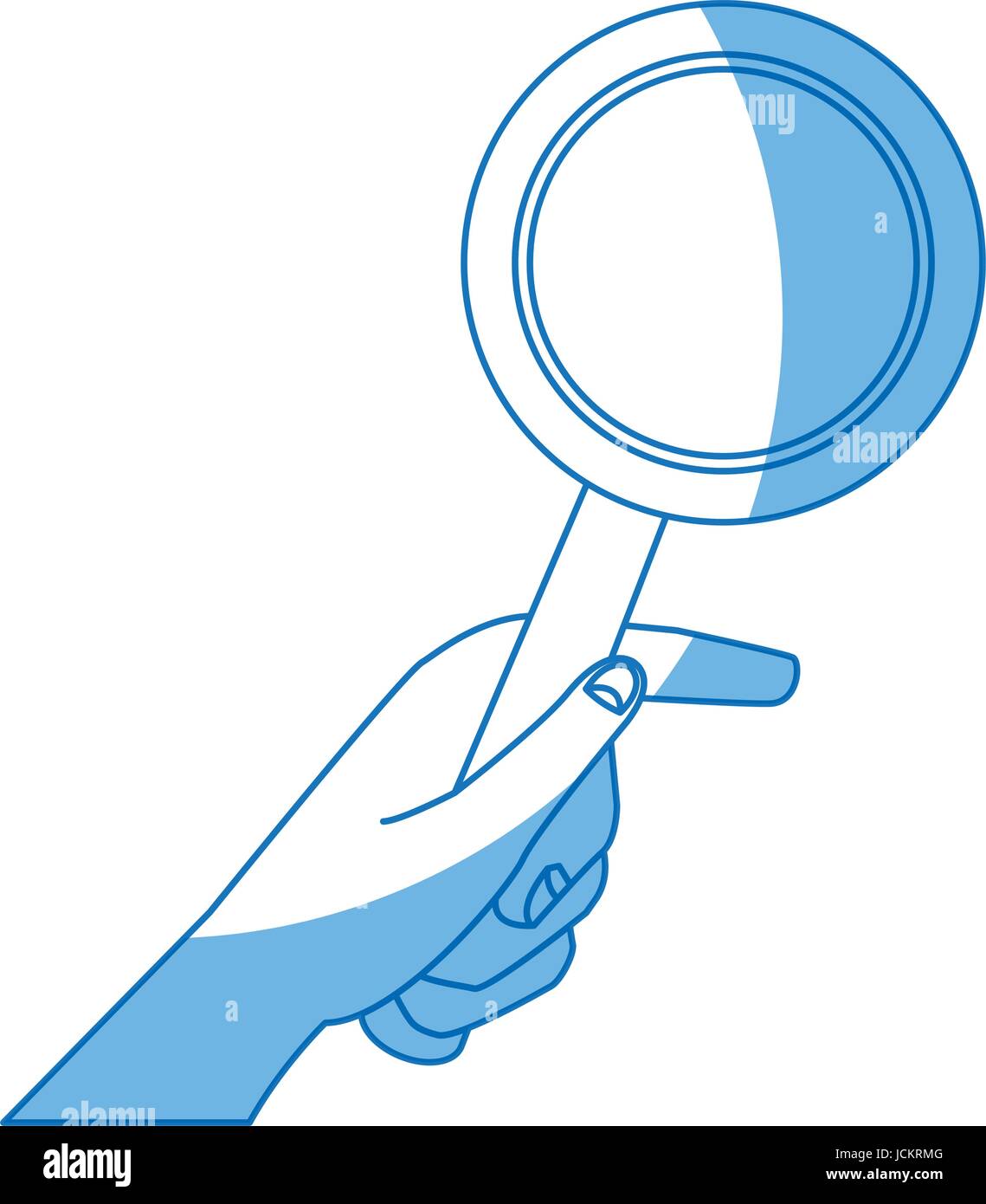 hand holding magnifier handle search Stock Vector Image & Art - Alamy