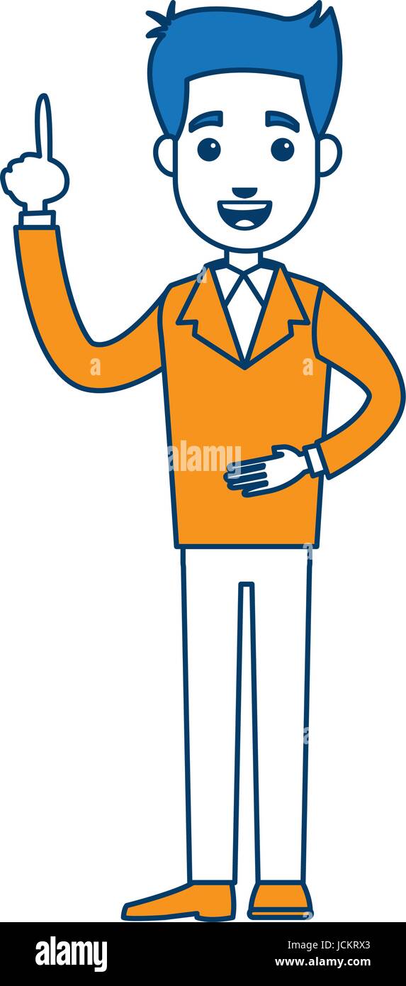 cartoon man standing character business people Stock Vector Image & Art ...