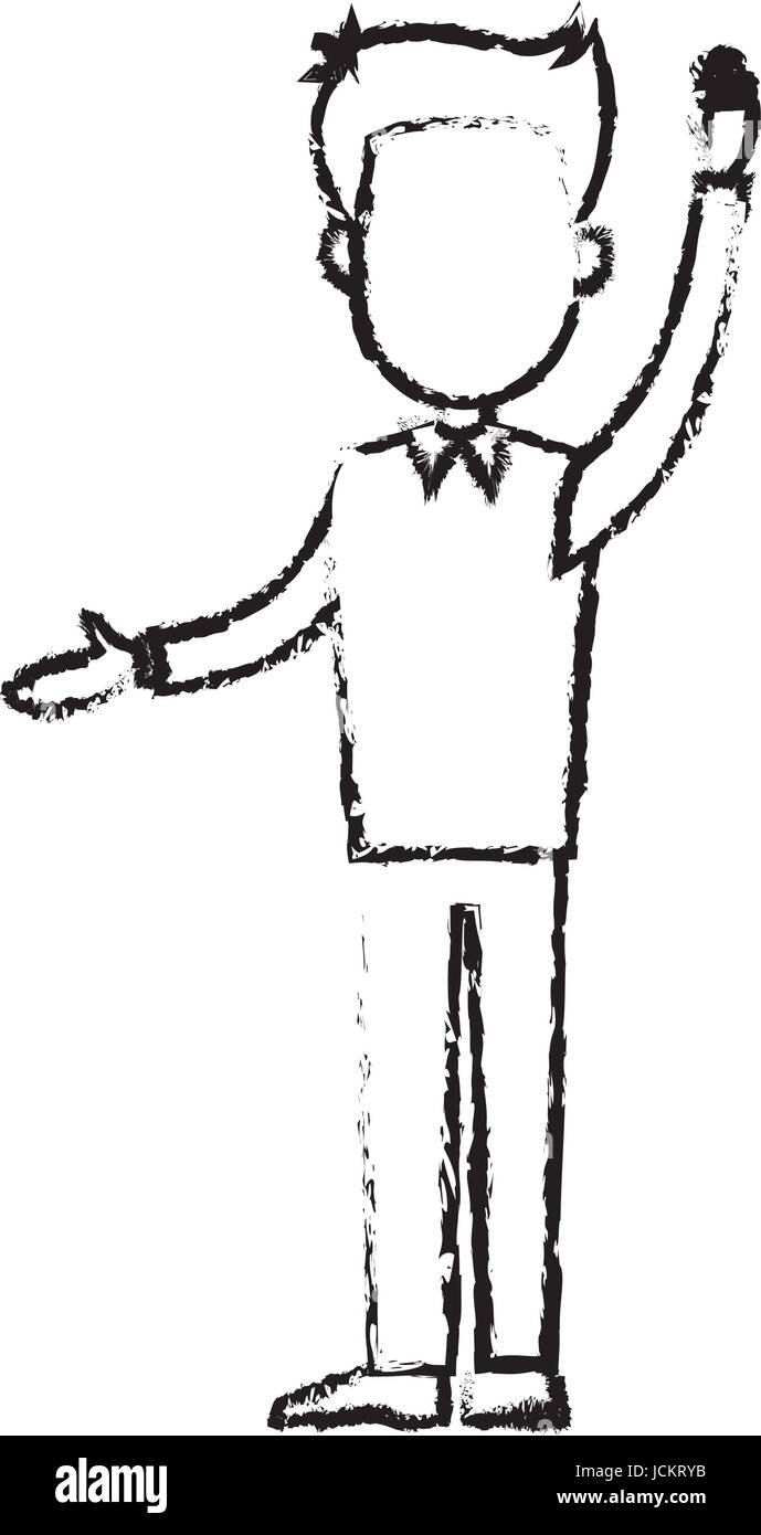 cartoon man standing character business people Stock Vector Image & Art ...