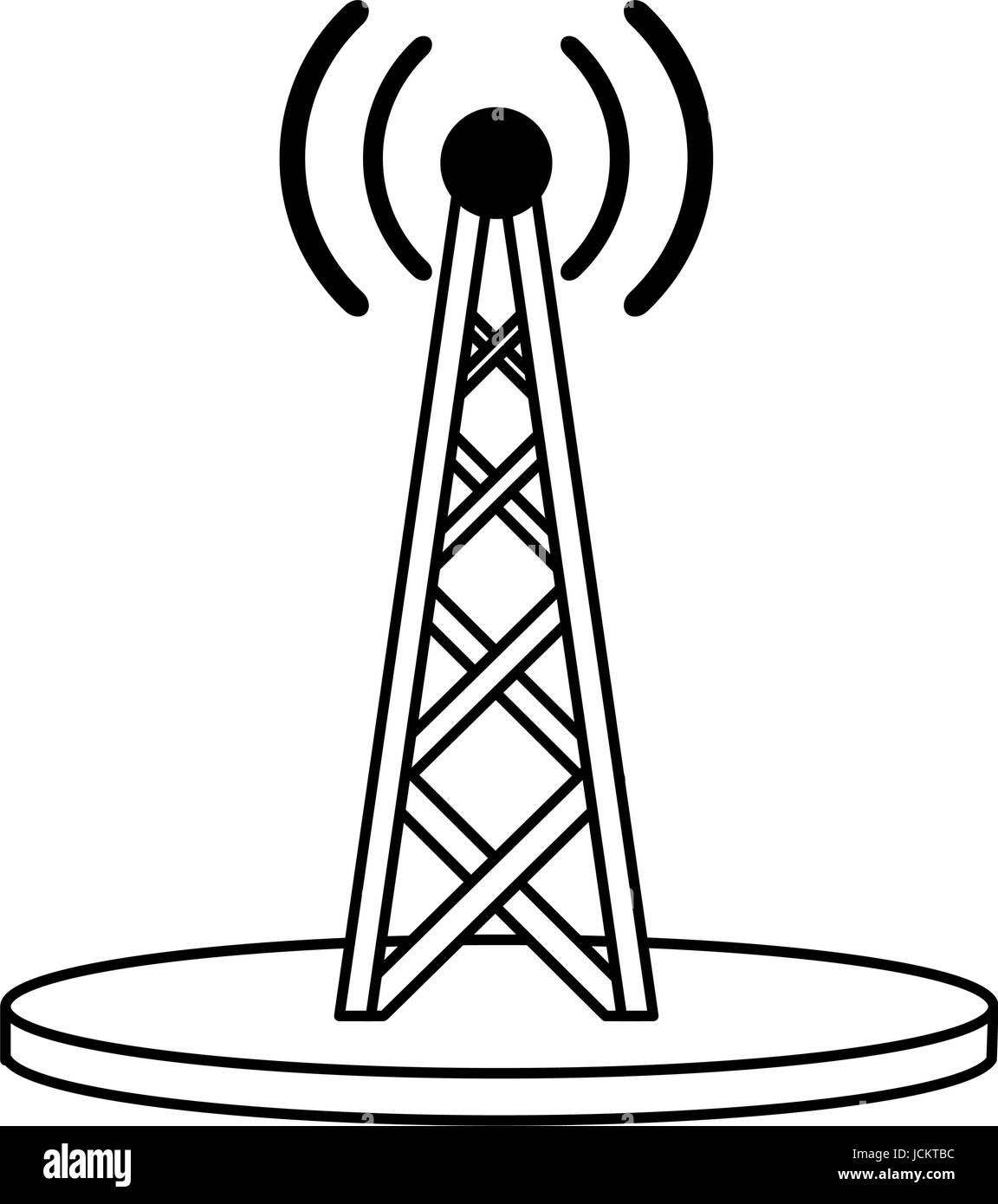 Electronic signal antenna Stock Vector Image & Art - Alamy