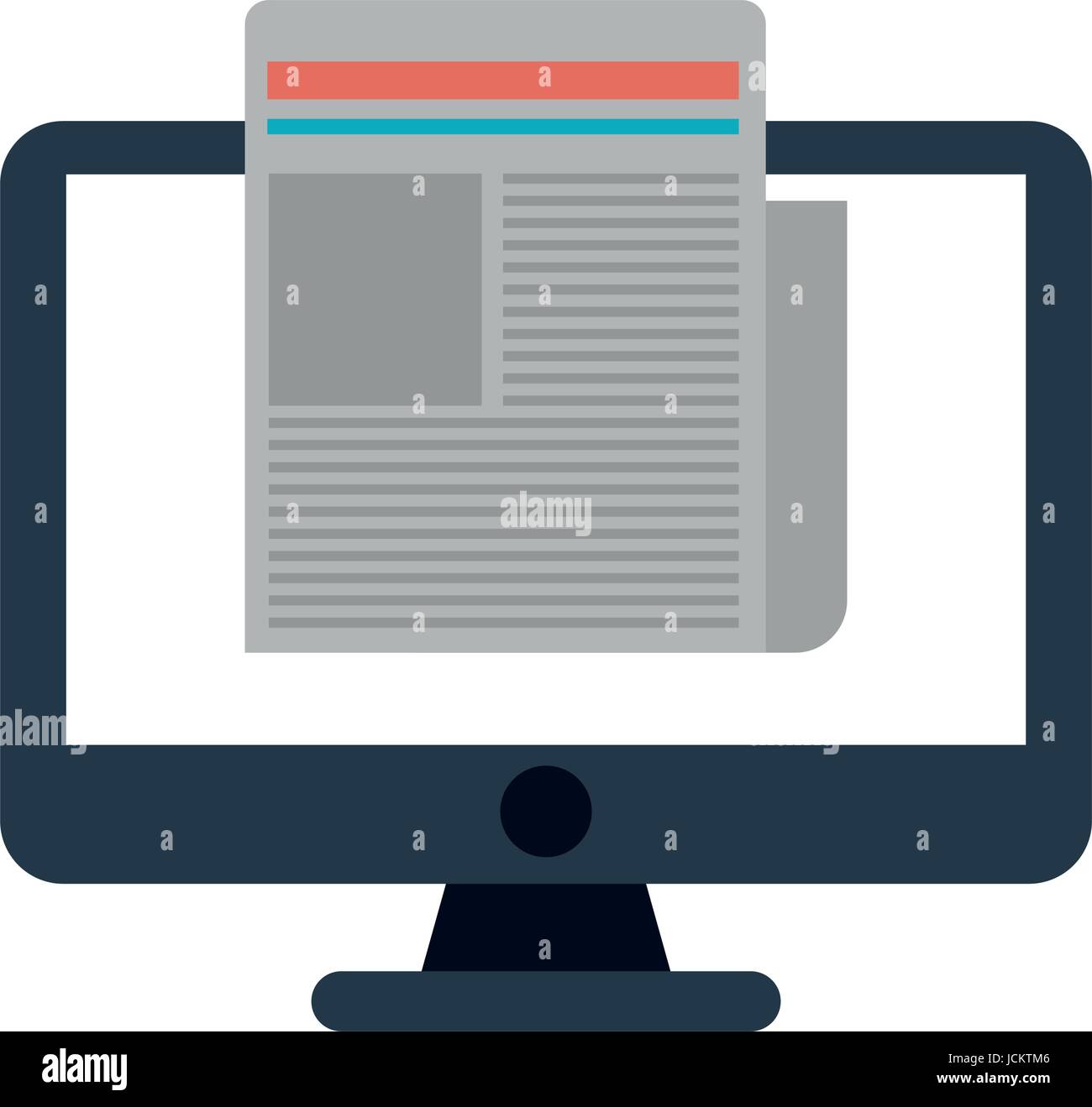 Document business working on screen Stock Vector Images - Alamy
