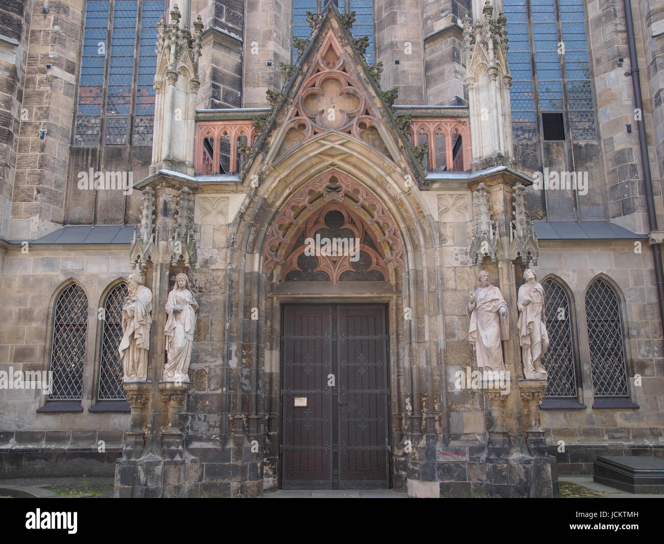Thomaskirche St Thomas Church in Leipzig Germany where Johann Sebastian ...
