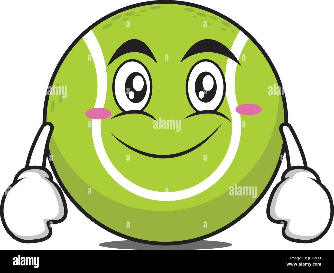 Tennis ball smile face Stock Vector Images - Alamy
