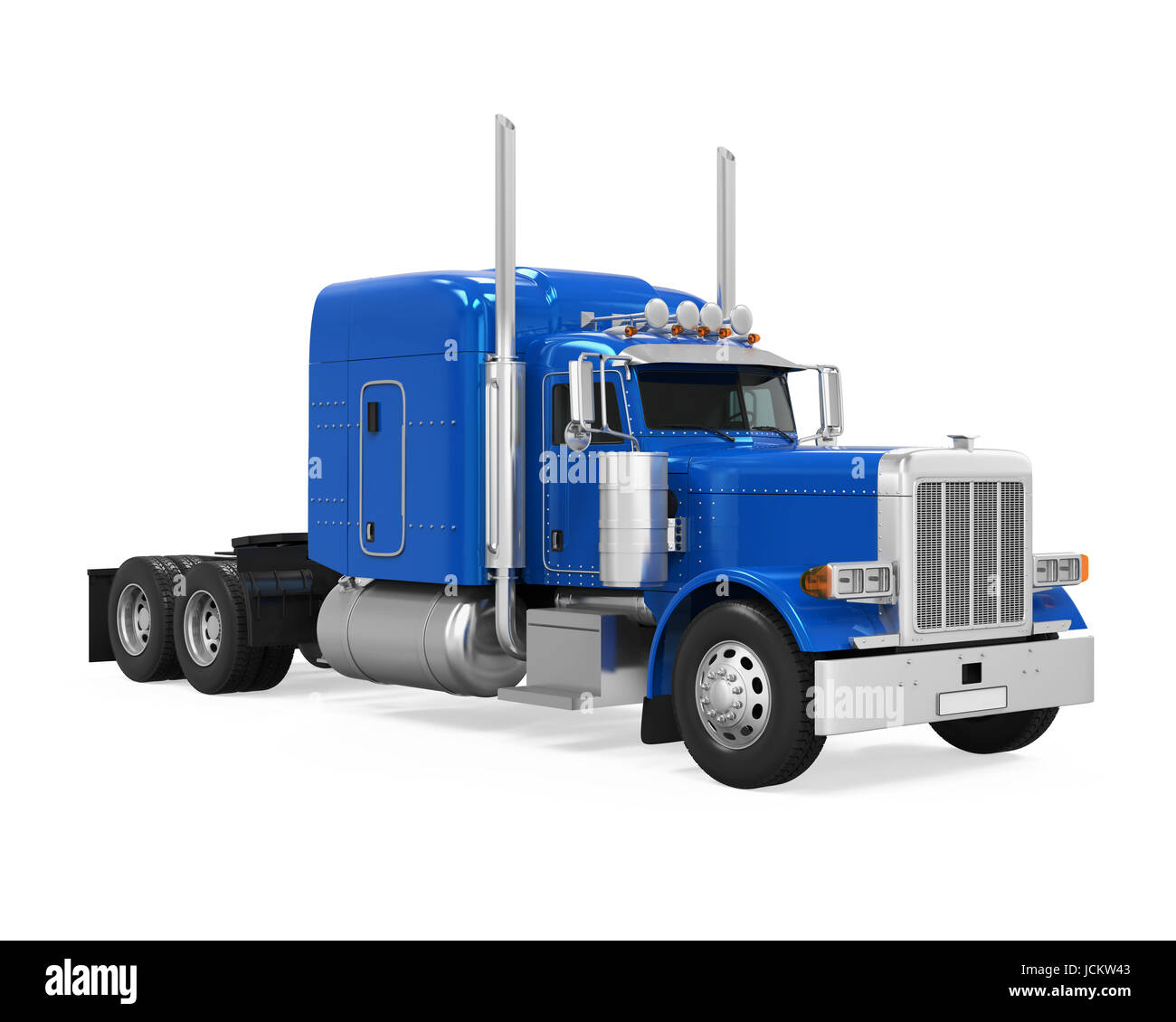 Semi-trailer Truck Isolated Stock Photo - Alamy