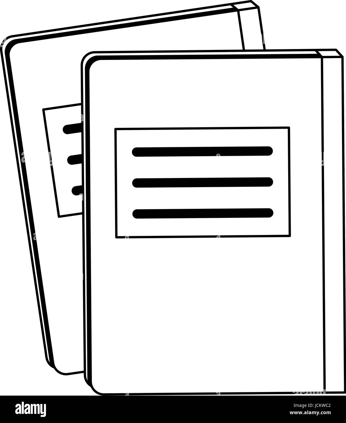 notebook with page marker icon image Stock Vector Image & Art - Alamy