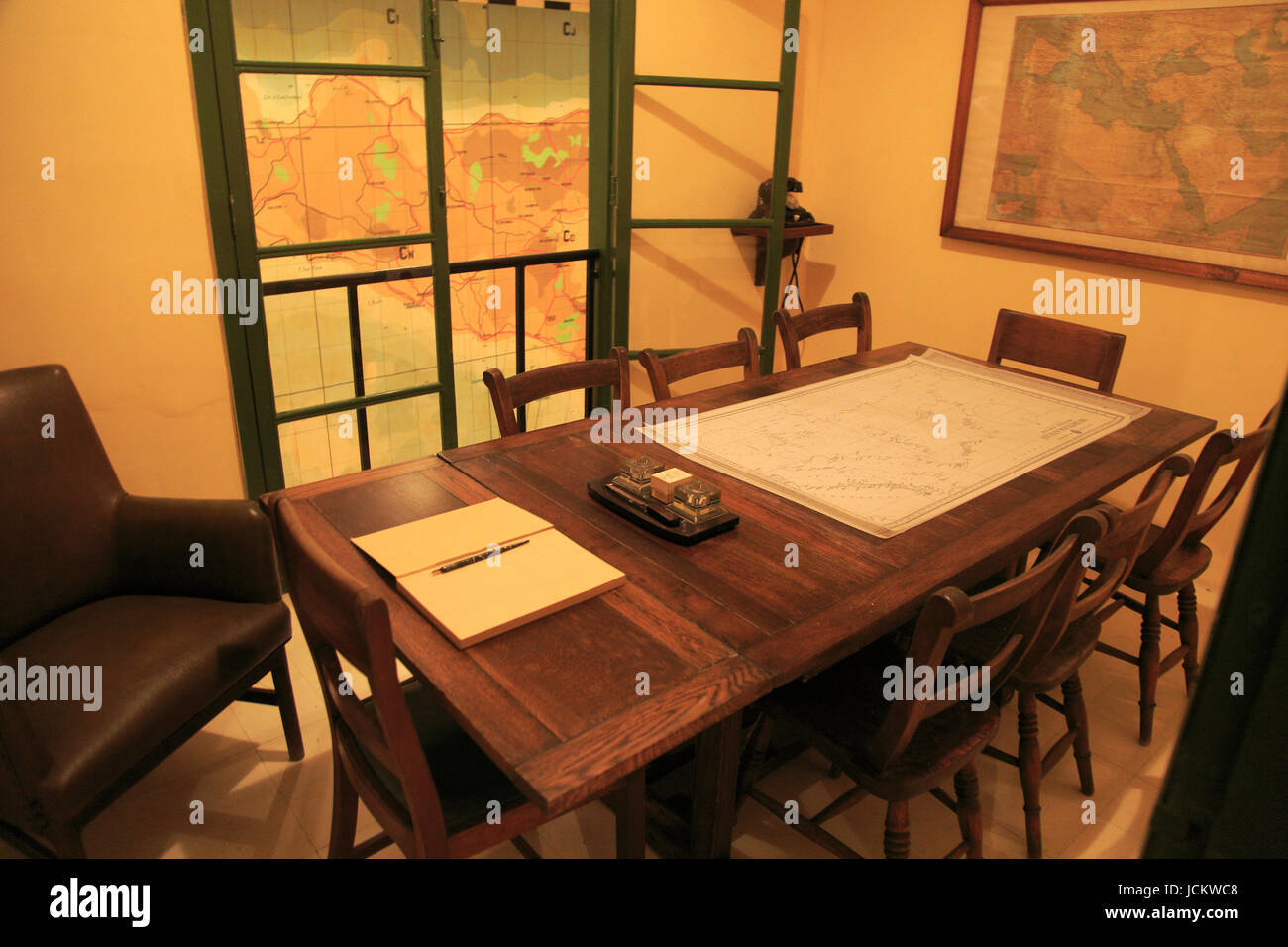 Lascaris War Rooms underground museum, Valletta, Malta Stock Photo - Alamy